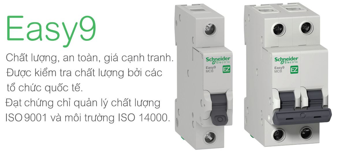 Aptomat MCB Easy9 Schneider chính hãng