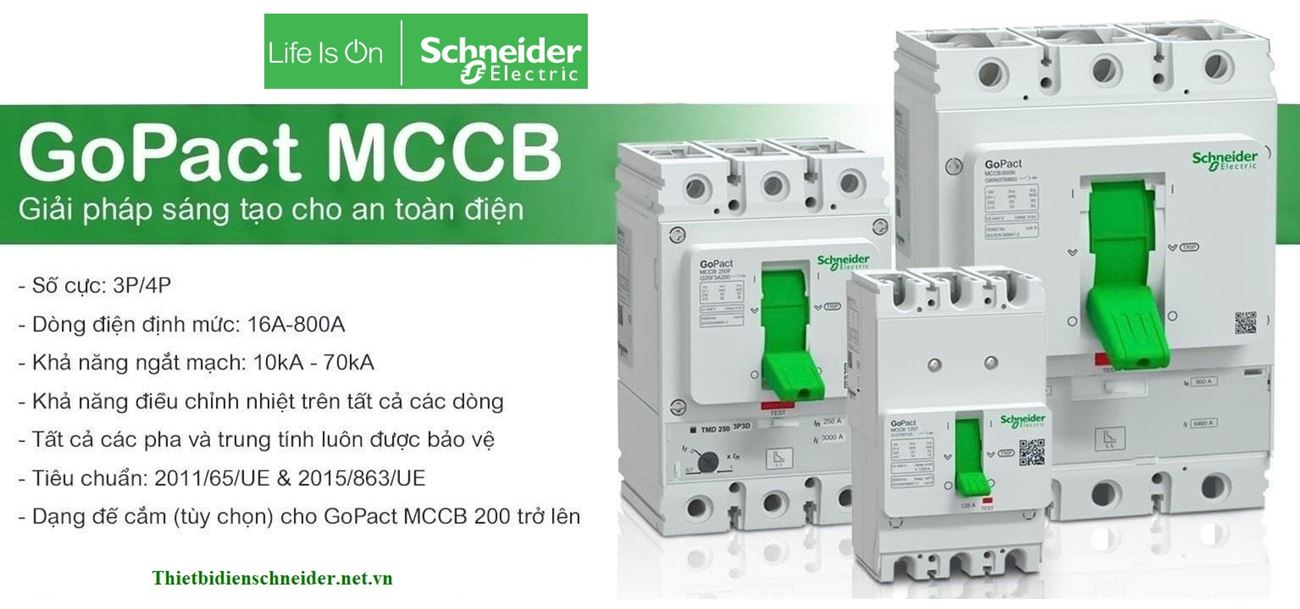 Aptomat Gopact MCCB Schneider